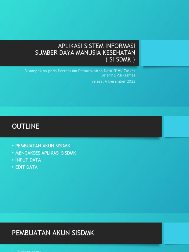 Aplikasi Sisdmk Faskes Jejaring Puskesmas | PDF | Kesehatan Holistik