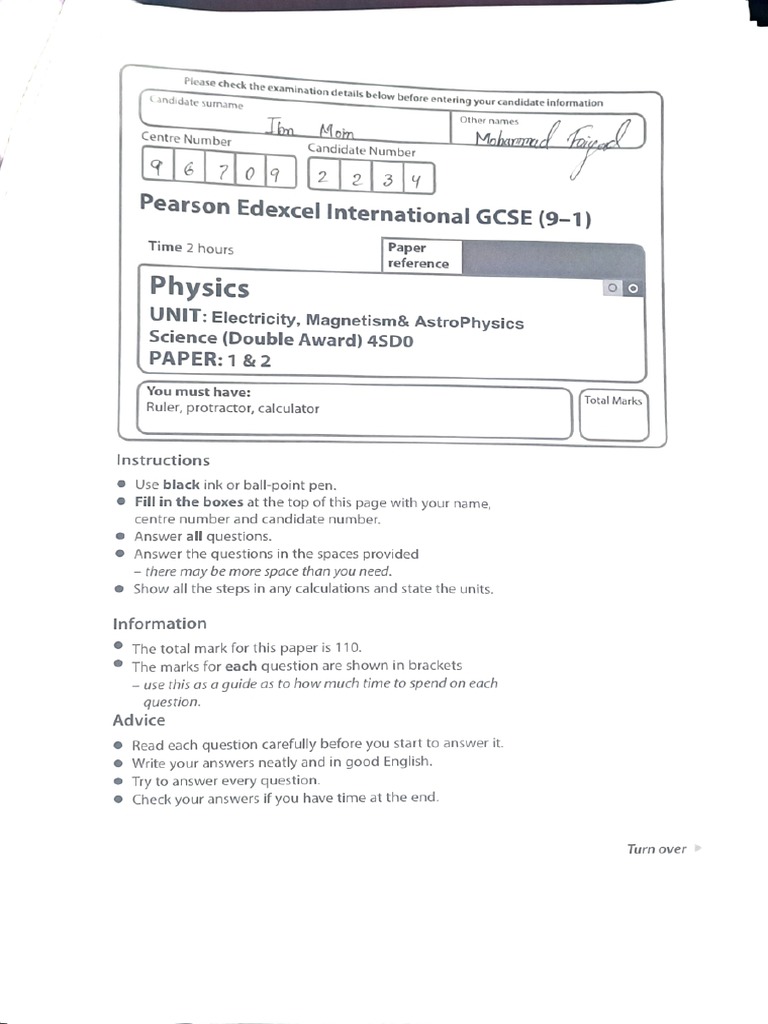 Physics Mock Test | PDF