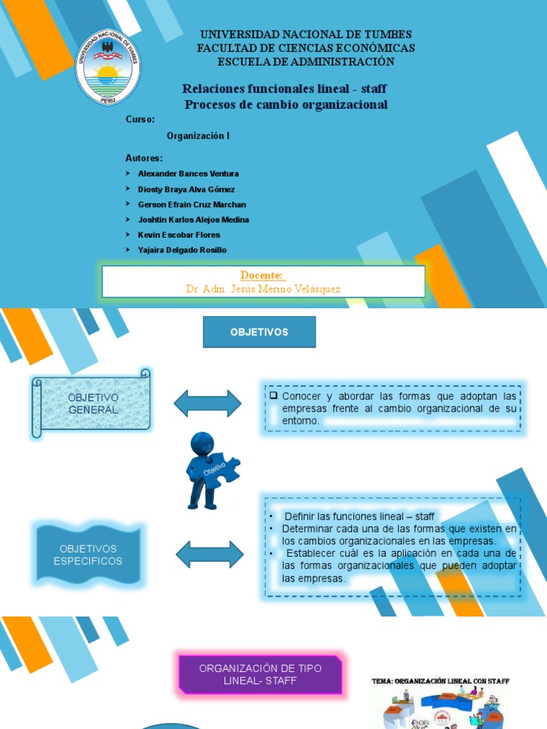 Relaciones Funcional Lineal Staff-Procesos Organizacionales G.4 | PDF ...