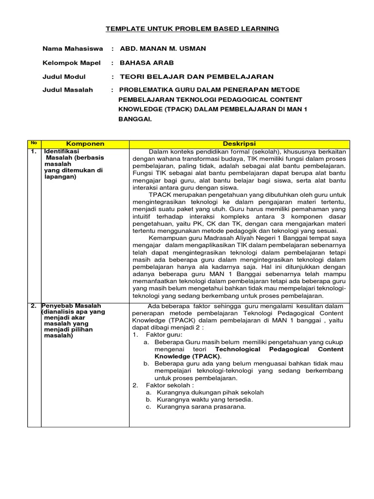 TUGAS ANALISIS MATERI (PBL) Modul 9 | PDF