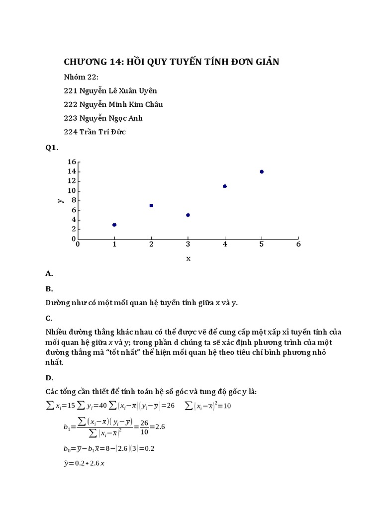 Chapter 14S. Simple Linear Regression - En.vi | PDF