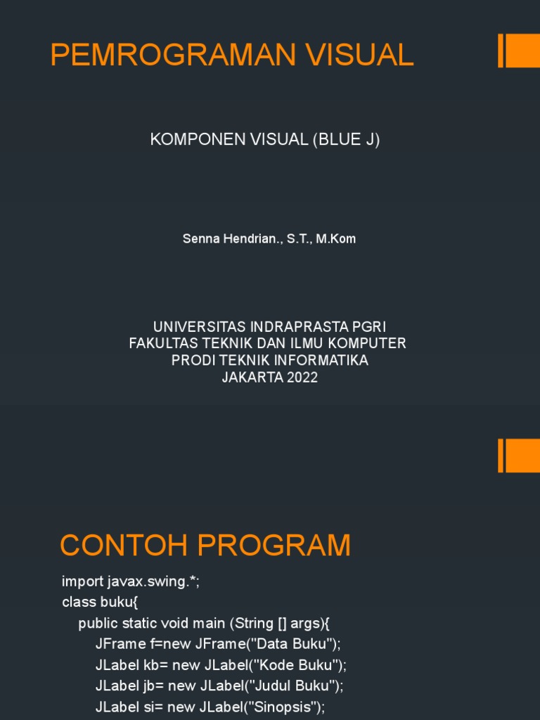 Pertemuan 2 - Komponen Visual (BlueJ) | PDF | Komputer