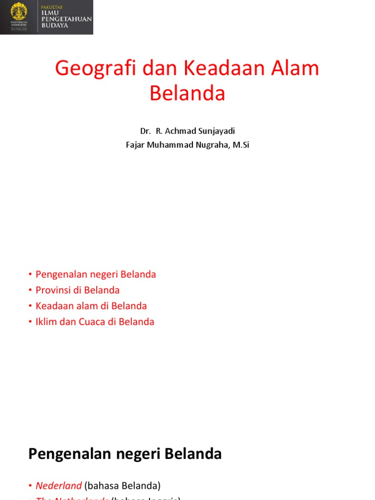 Materi Geografi Dan Alam Belanda | PDF