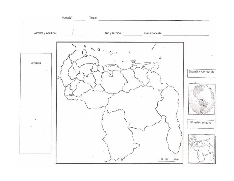 Formato Mapa de Venezuela | PDF
