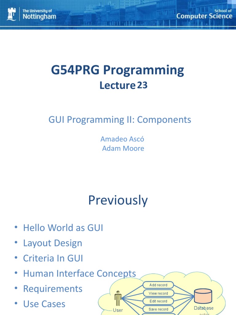 Gui Programming Ii Components Download Free Pdf Object Oriented Programming Software 