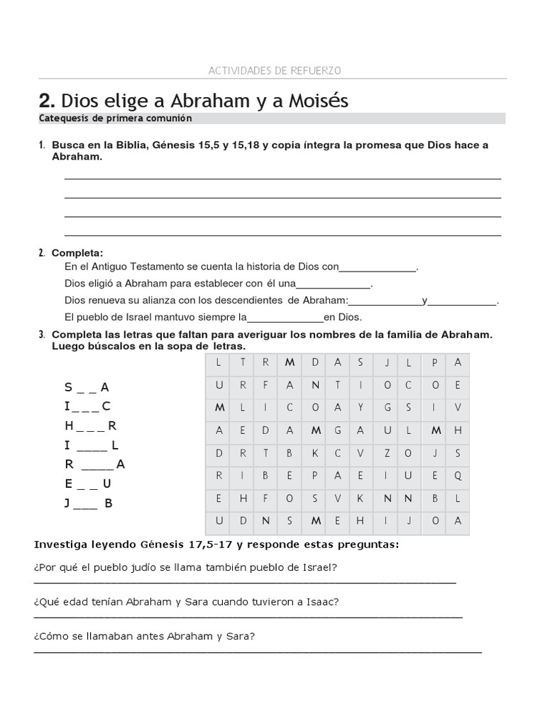 Dios Elige A Abraham y A Moisés | PDF | Abrahán | Moisés