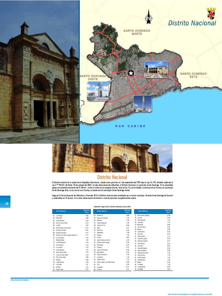Demografia Distrito Nacional ATLAS | PDF | República Dominicana