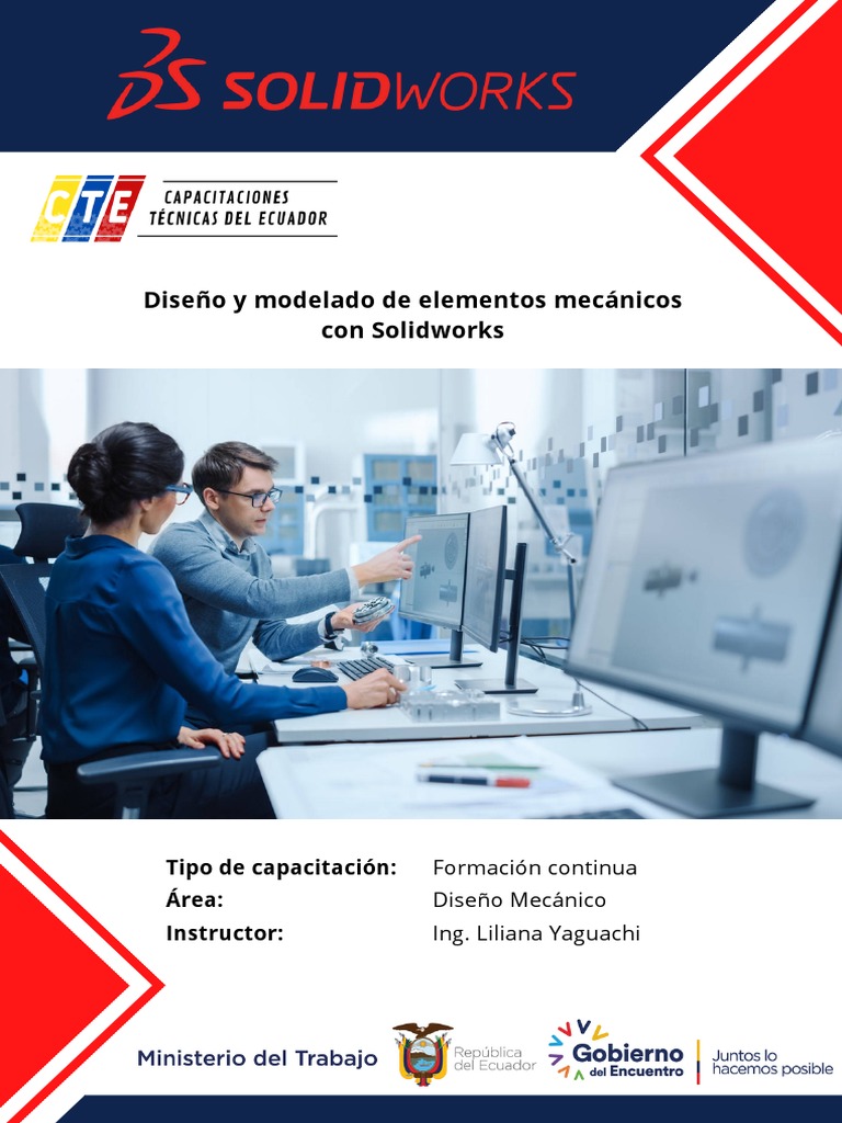 Planos Diseño y Modelado de Elementos Mecánicos Con Solidworks | PDF ...