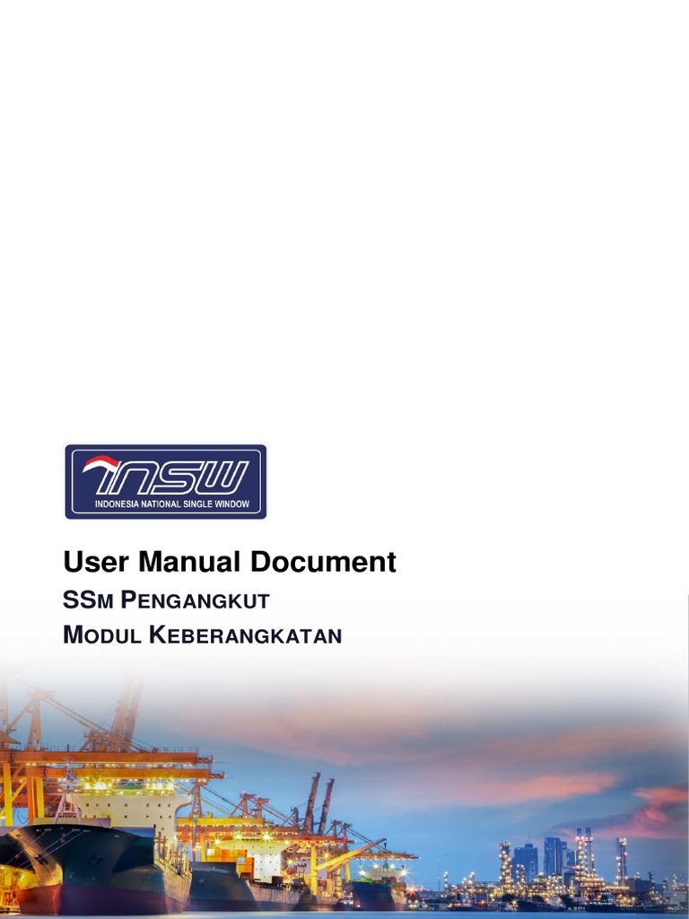 User Manual SSM Pengangkut Keberangkatan | PDF