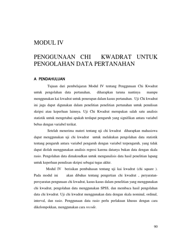 Modul4-Kai Kwadrat | PDF
