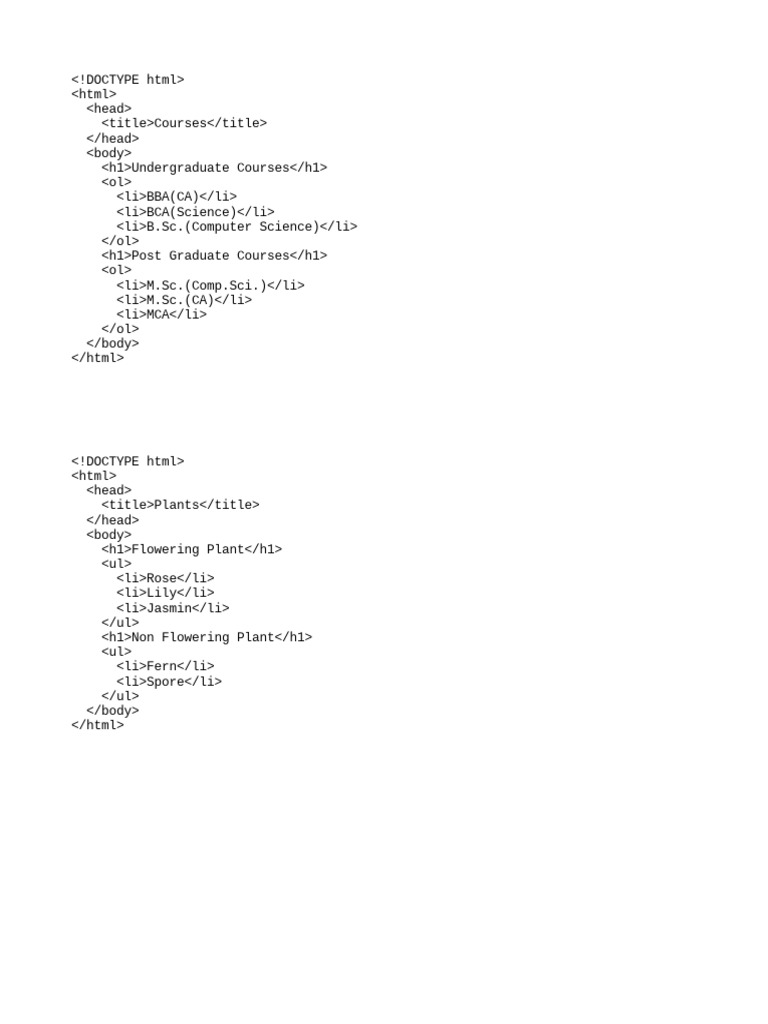 HTML .Assignment 2.set A | PDF HTML .Assignment 2.set A | PDF