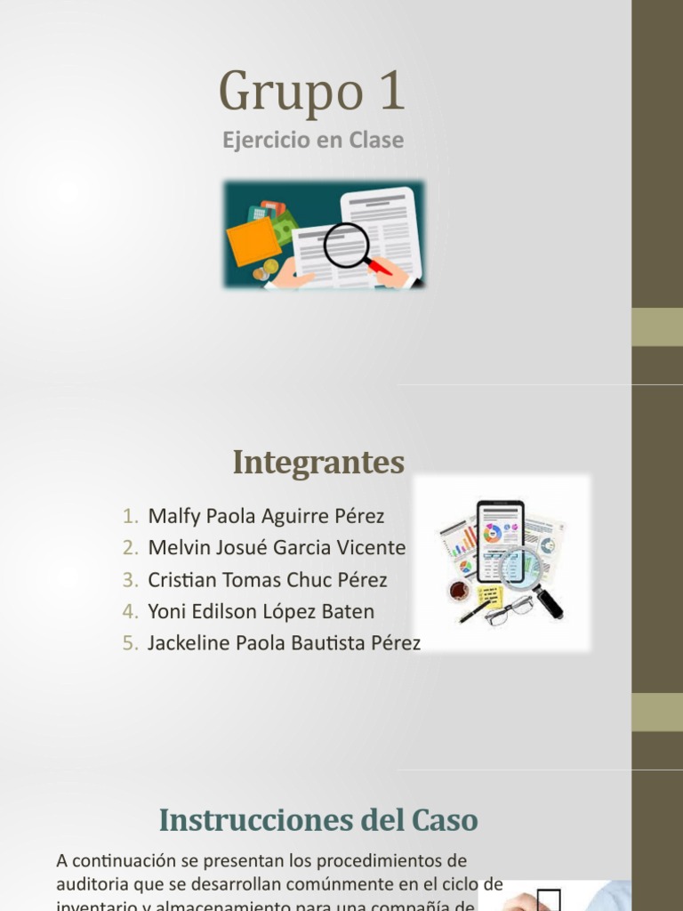 Ejercicio en Clase | PDF | Auditoría | Inventario