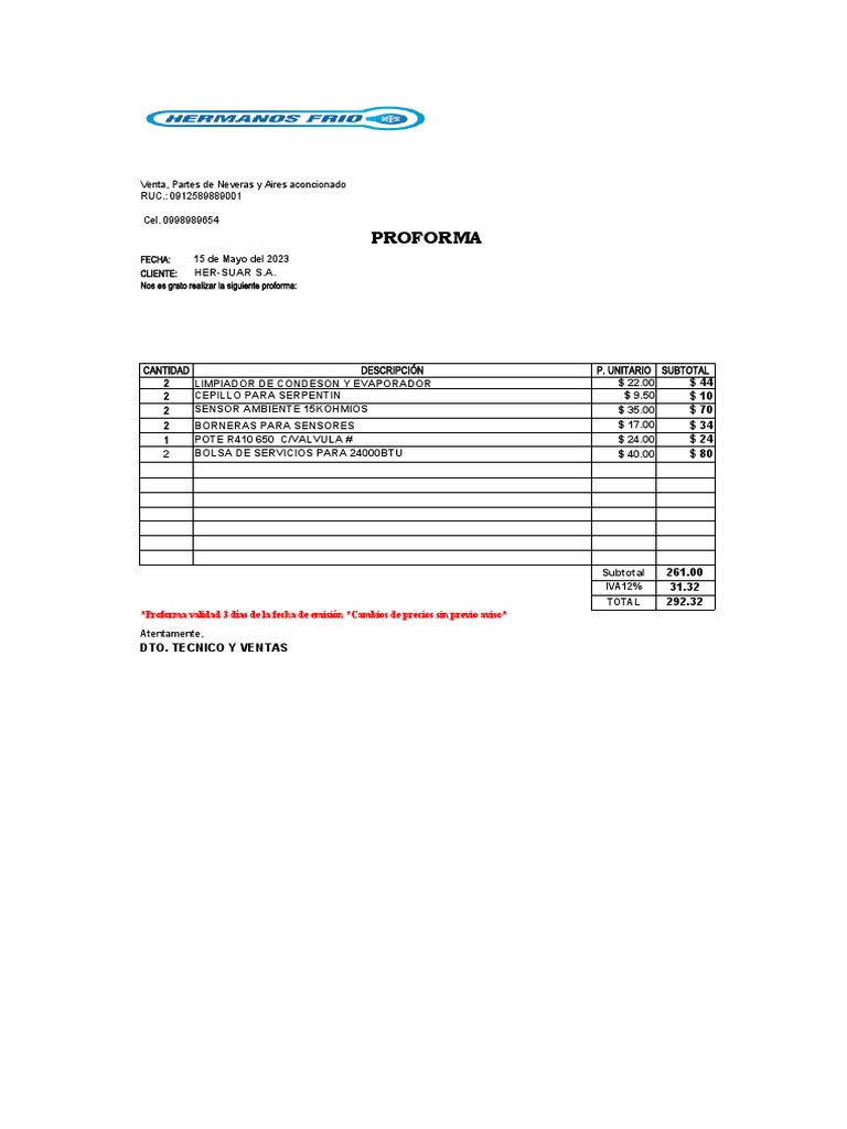 Proforma Abogado-15 | PDF | Hogar, jardinería y bricolaje