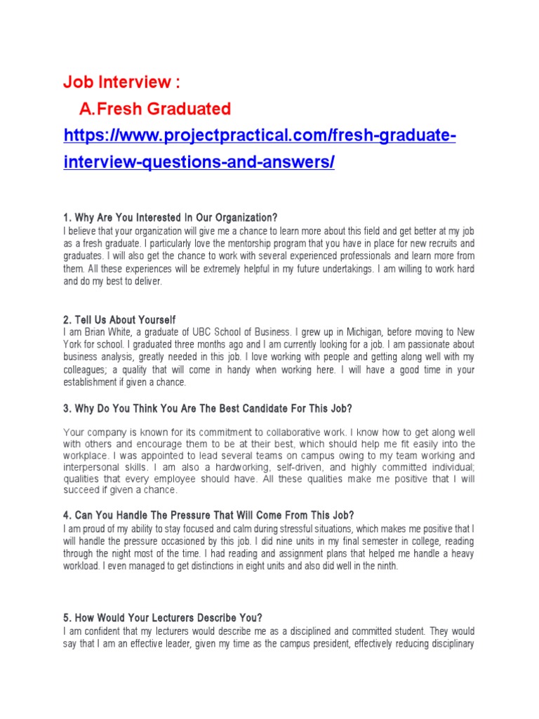 Job Interview Pdf Job Interview Indonesian Language