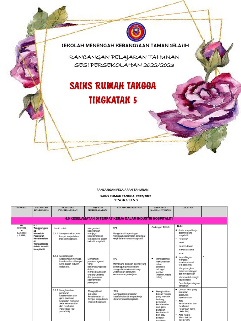 RPT T5 SRT 2022 2023 | PDF