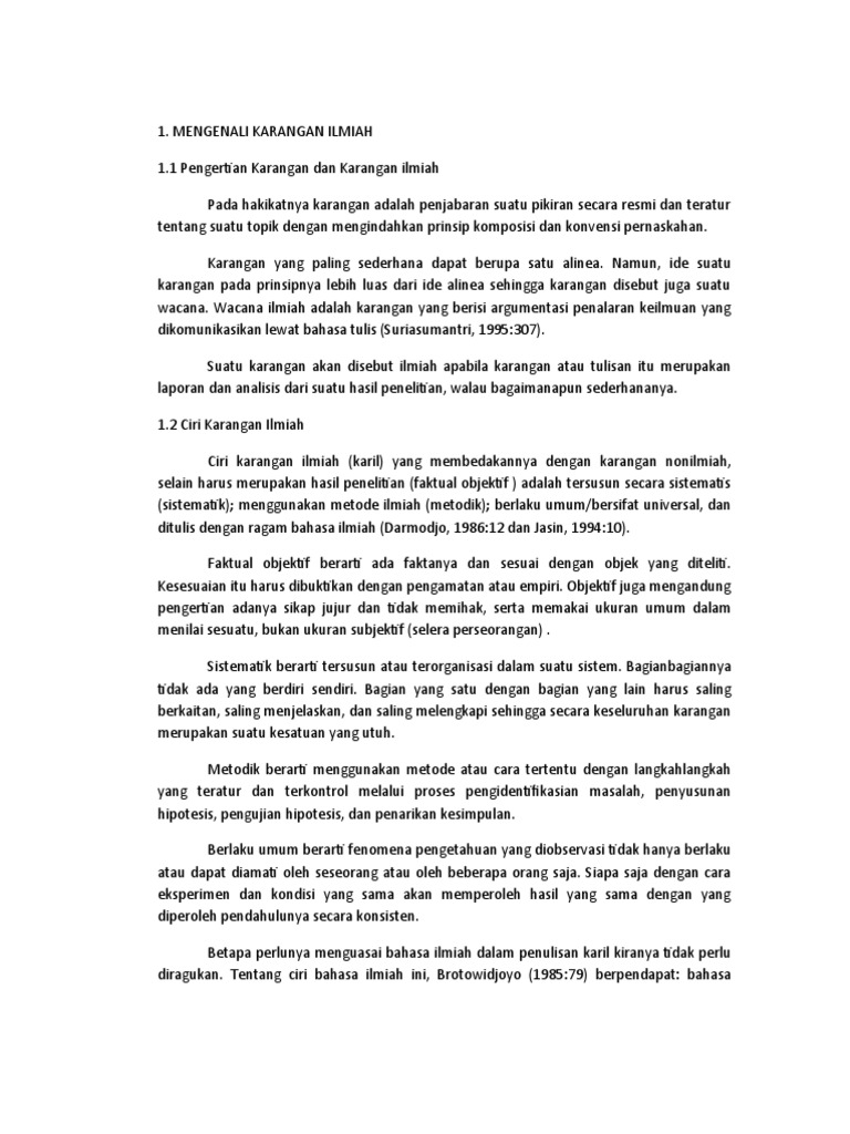 Metode Penulisan Karil | PDF