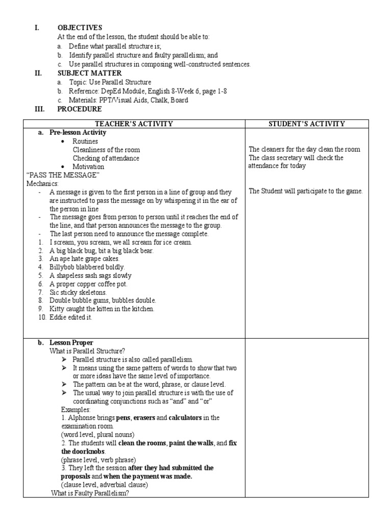 Lesson Plan 8 | PDF | Noun | Adjective