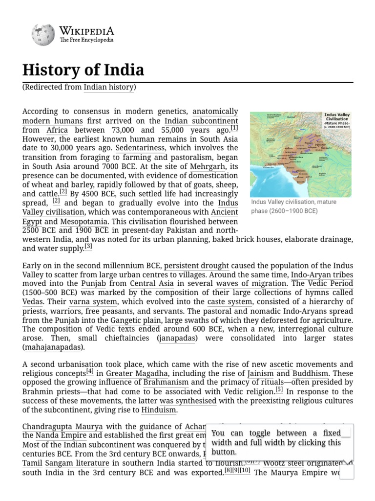 Overview of Indian History | PDF