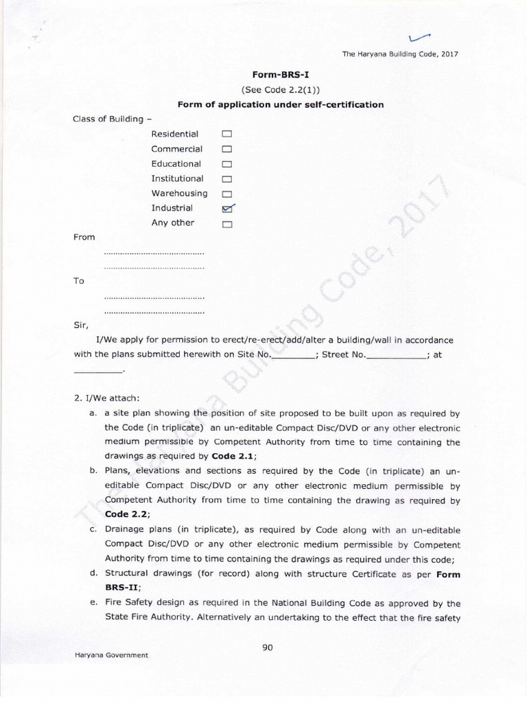 BRS Forms WRT Building Plans | PDF
