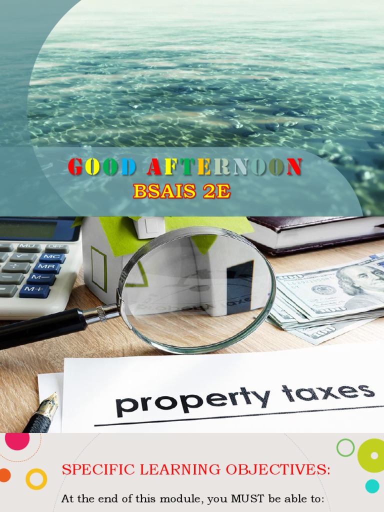 Real Property Tax Computation Guide | PDF | Property Tax | Taxes