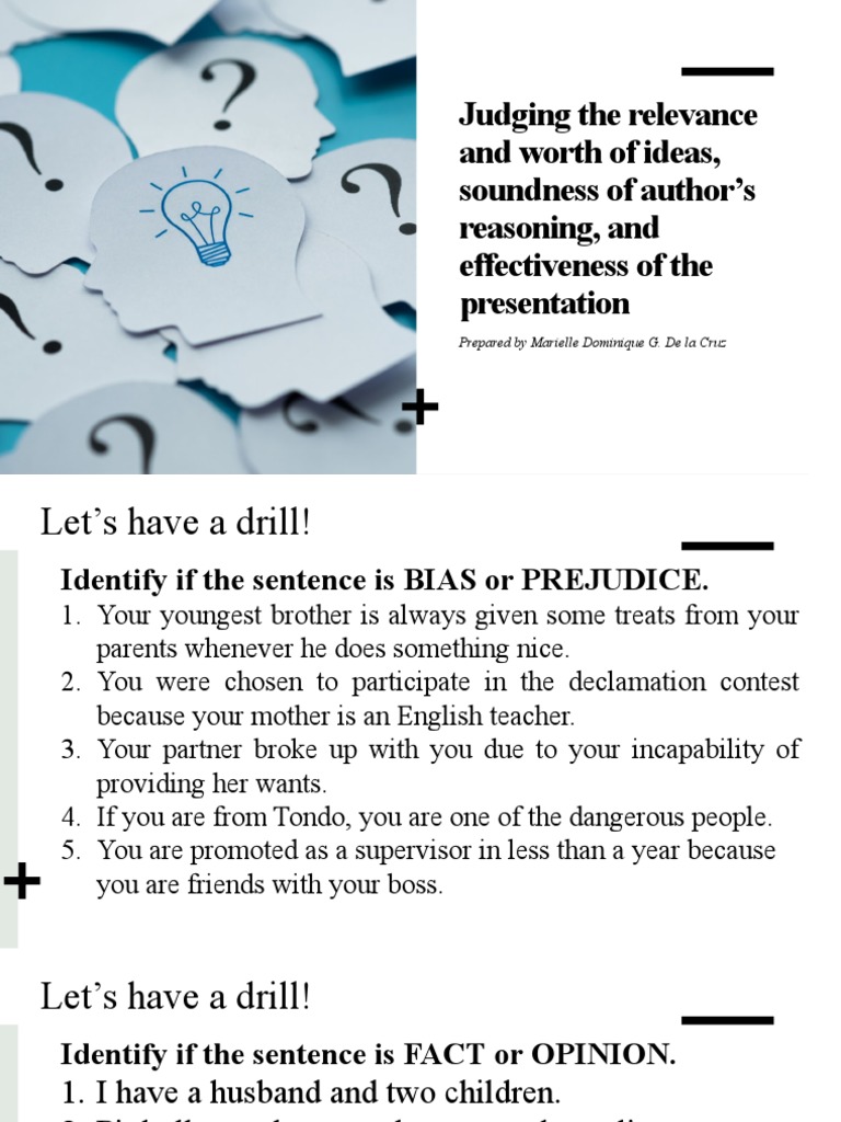 Judging The Relevance and Worth of Ideas | PDF | News | Communication