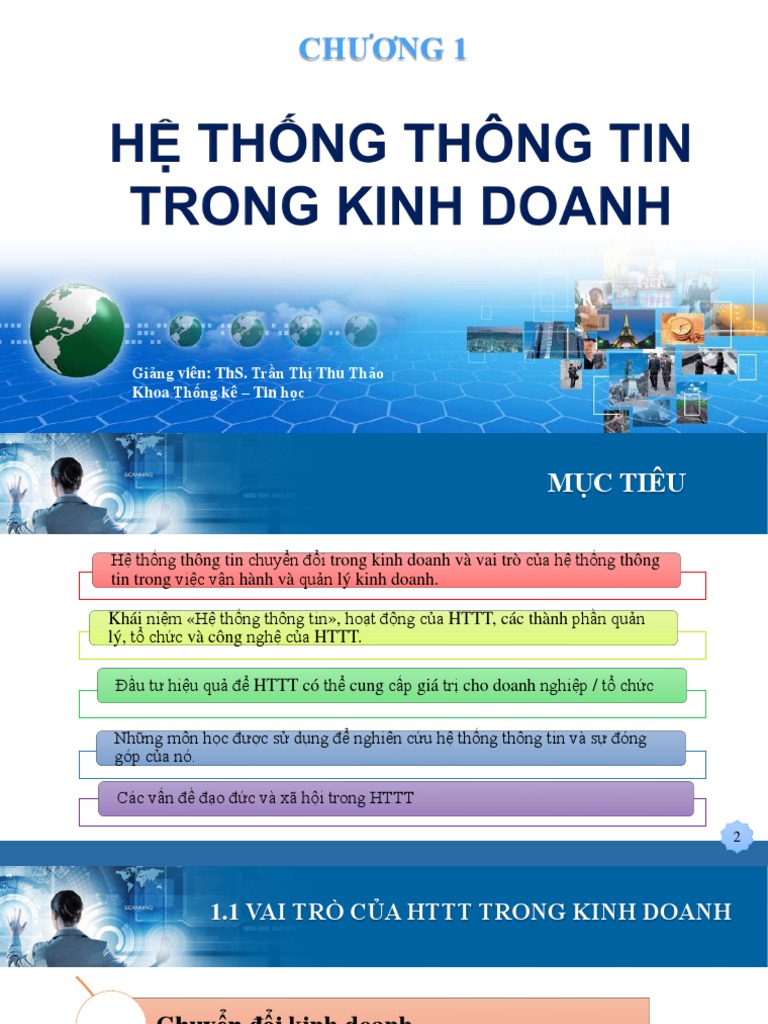 Chương 1 Hệ Thống Thông Tin Trong Kinh Doanh | PDF