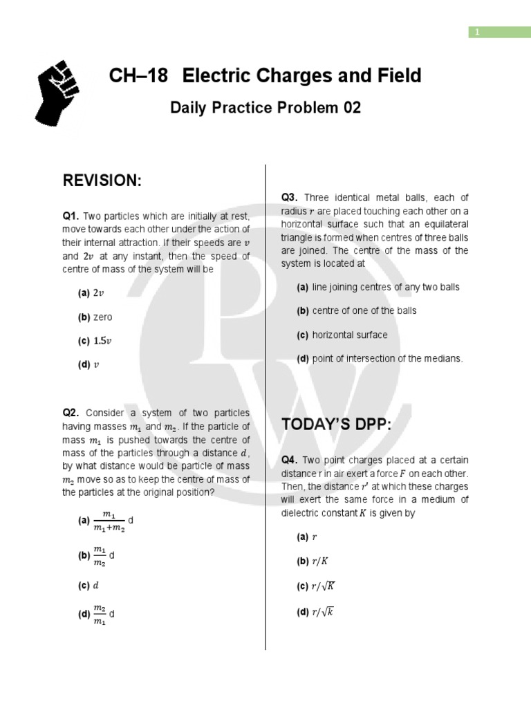 Electrostatic 6 | PDF | Electric Field | Force