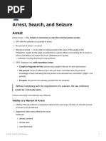Arrest, Search and Seizure Power Point With Draw-English - Ne | PDF ...