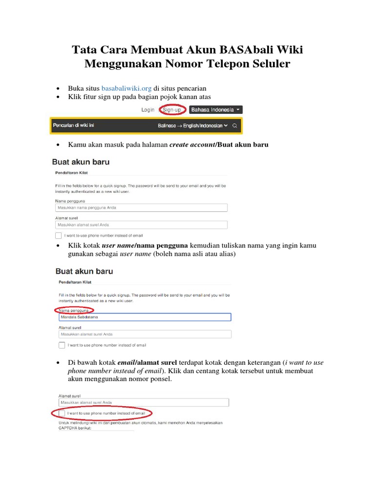 Cara Daftar Akun BASAbali Wiki via HP | PDF | Hukum