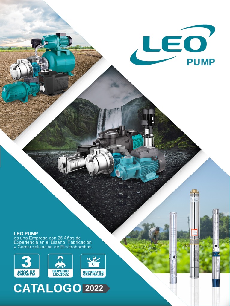 Catalogo Leo Pump 2022 | PDF | Agua | Bomba