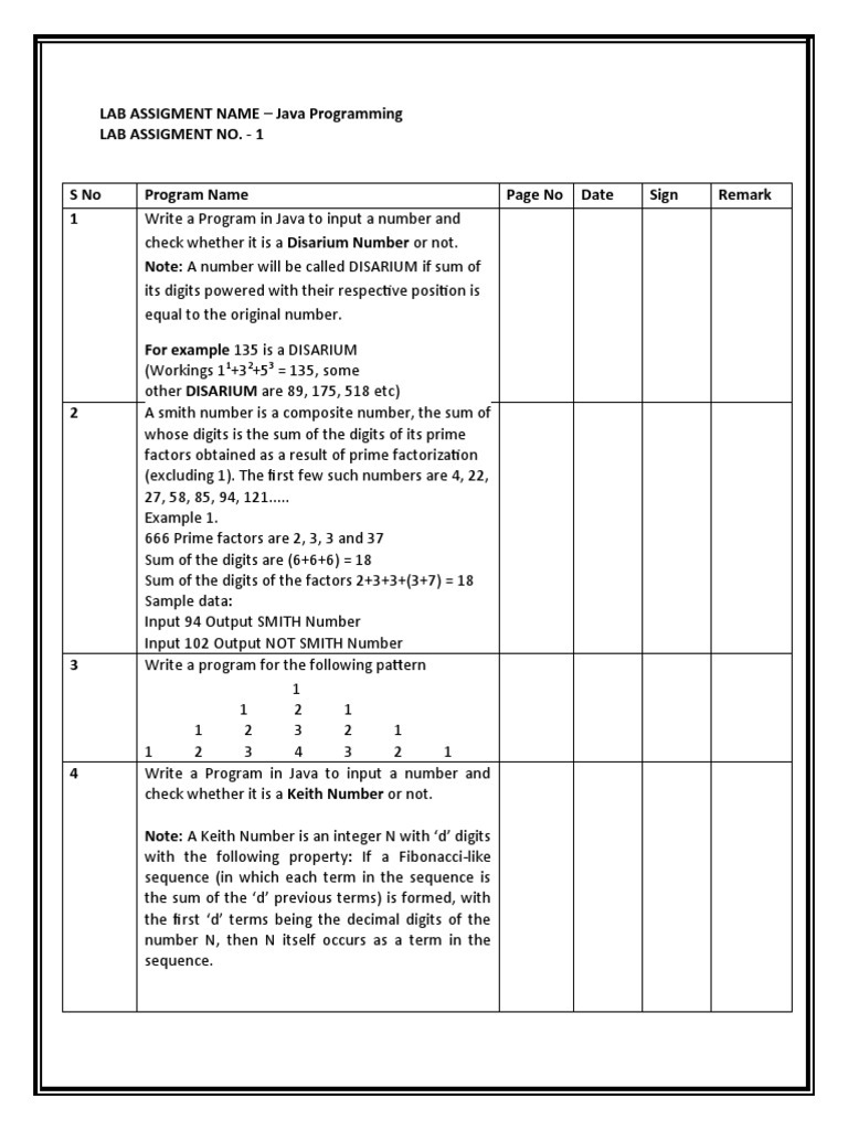 MCA 454 Java Lab Assignment 1 | Download Free PDF | Matrix (Mathematics ... MCA 454 Java Lab Assignment 1 | Download Free PDF | Matrix (Mathematics ...