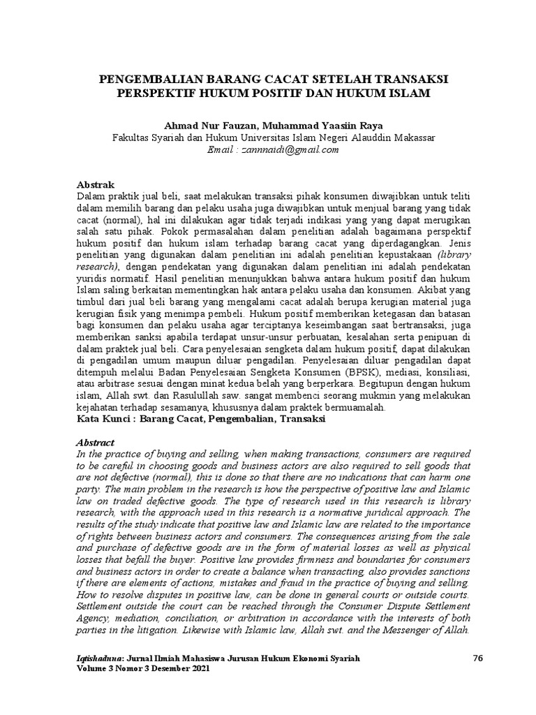 Contoh Format Jurnal Hes Uinam | PDF