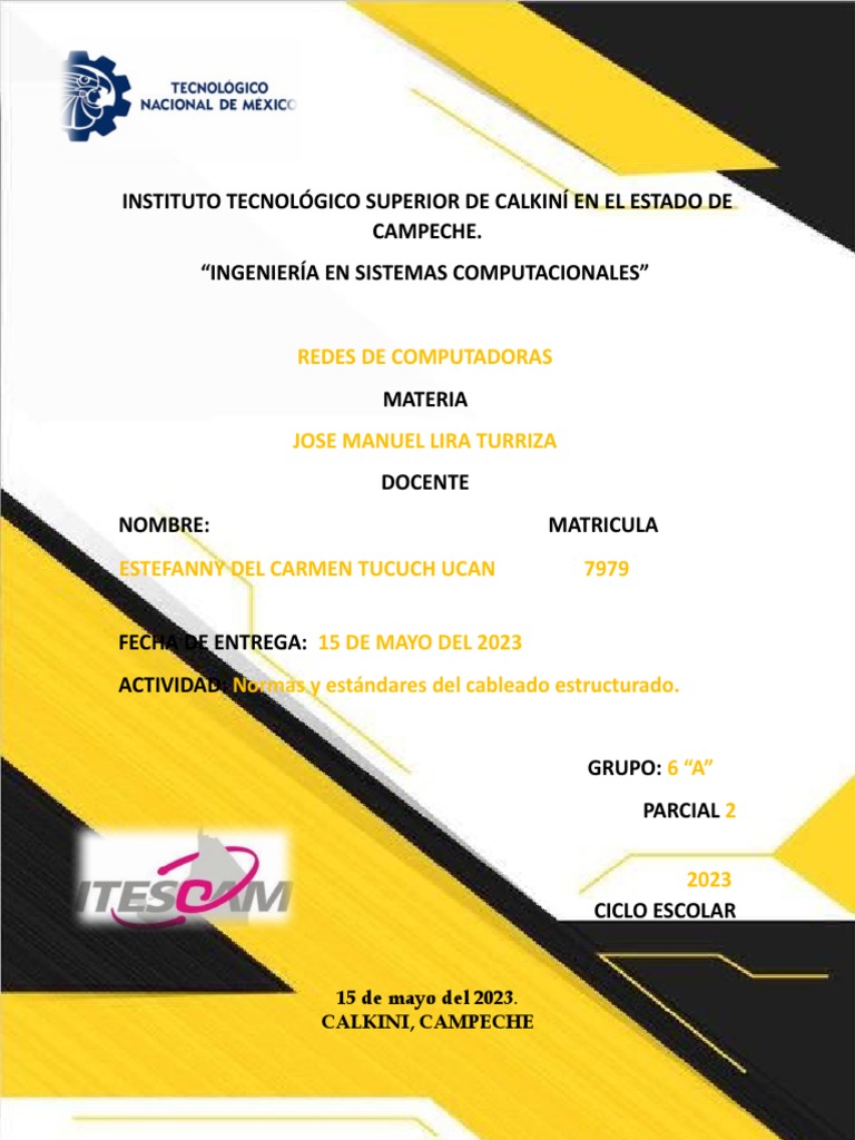 Normas y Estándares Del Cableado Estructurado | PDF | Telecomunicaciones | Tecnología de ...