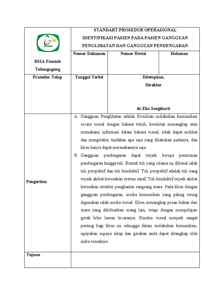Sop Tuna Wicara Dan Rungu | PDF