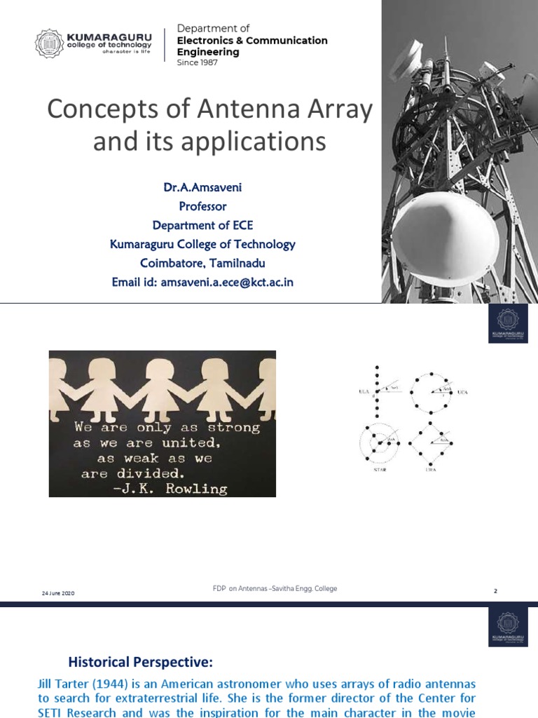 Antennaarray Conceptnapplicatin | PDF | Antenna (Radio) | Physical Sciences