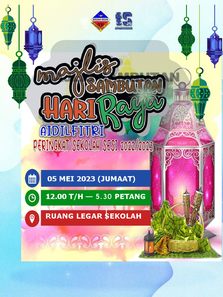 Buku Program Majlis Sambutan Hari Raya Aidilfitri Peringkat Sekolah SKKB Sesi 2022 - 2023 | PDF