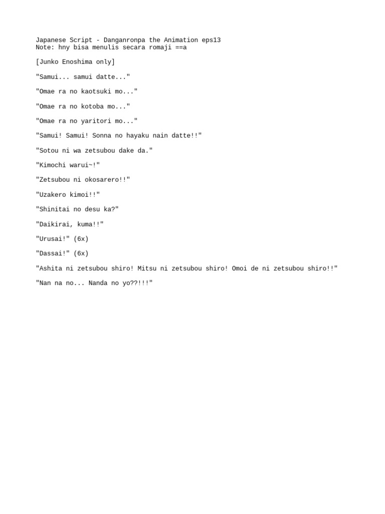 Naskah Playmaker | PDF