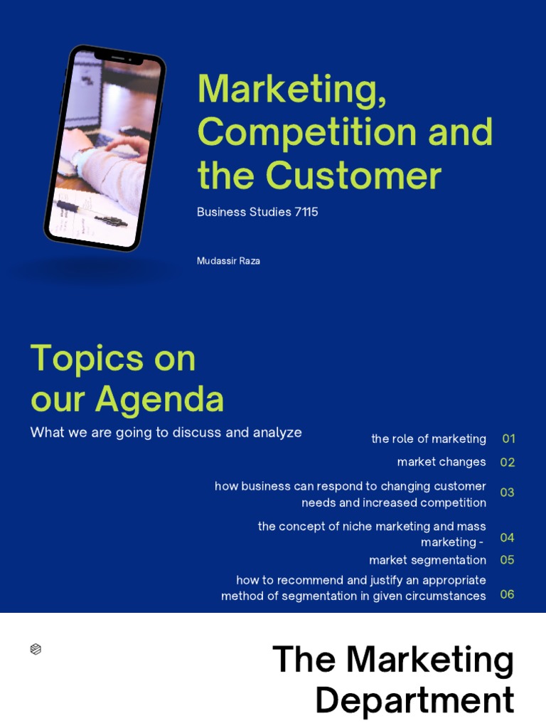 Marketing, Competition and The Customer: Business Studies 7115 | PDF ...