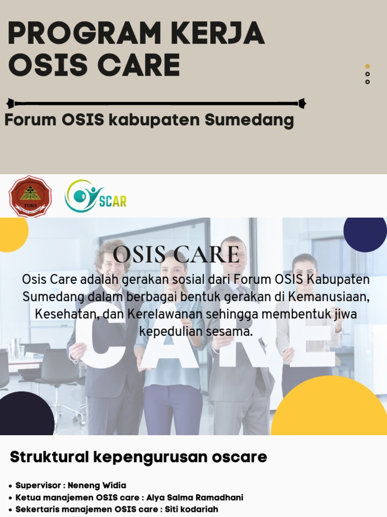 Program OSIS Care: Kemanusiaan dan Lingkungan | PDF | Ilmu Sosial