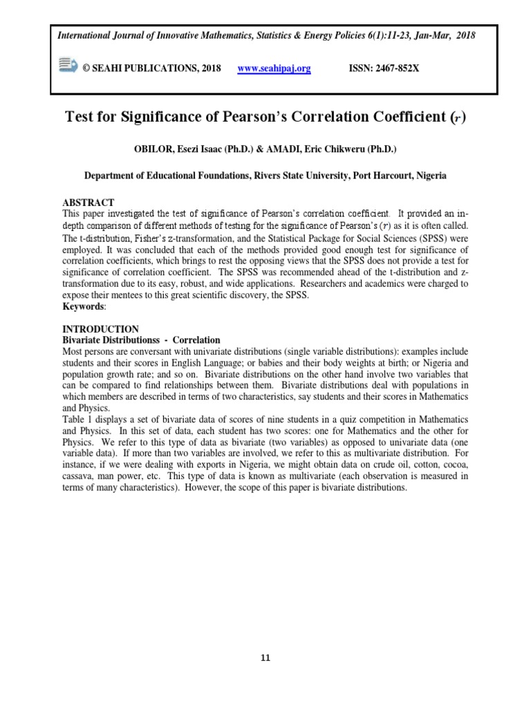 Ijimsep M 2 2018 | PDF | Statistical Significance | P Value