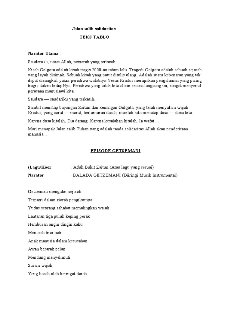 TEKS TABLO Ifan Danpoetra | PDF | Agama & Spiritualitas