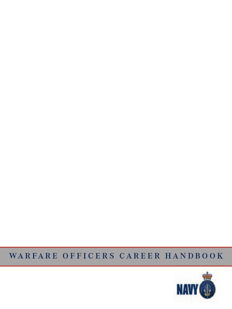 Warfare Officers Career Handbook | PDF | Royal Navy | Navies