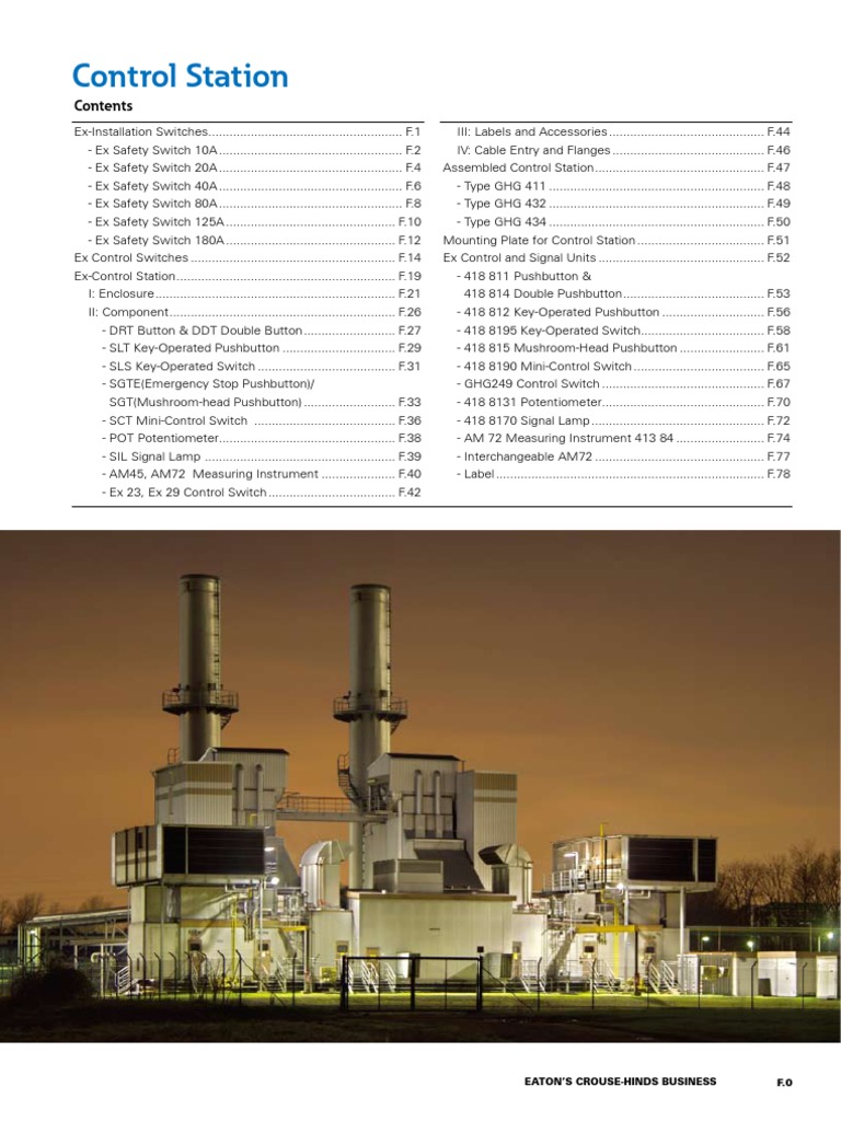 Control station-EN | PDF | Switch | Fuse (Electrical)