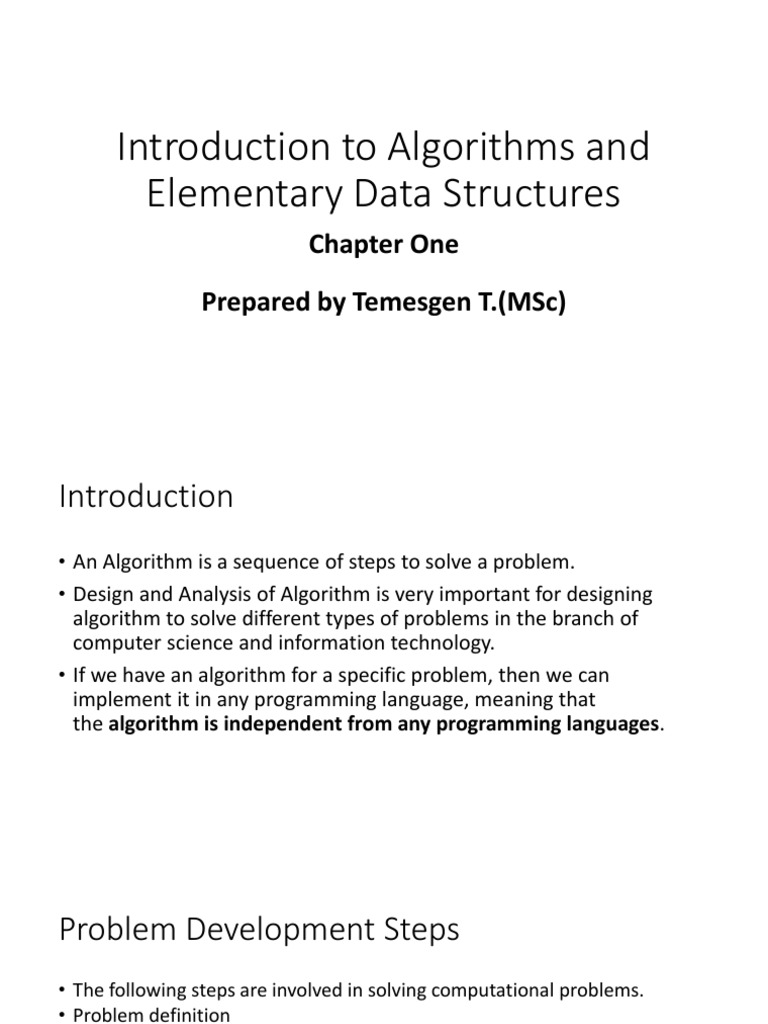 Chapter One Pdf Algorithms Computational Complexity Theory 