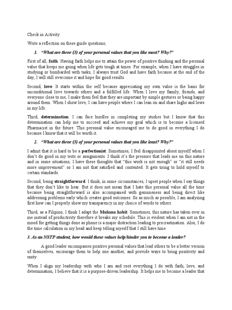 M3 Lesson 1 Check-In Activity | PDF