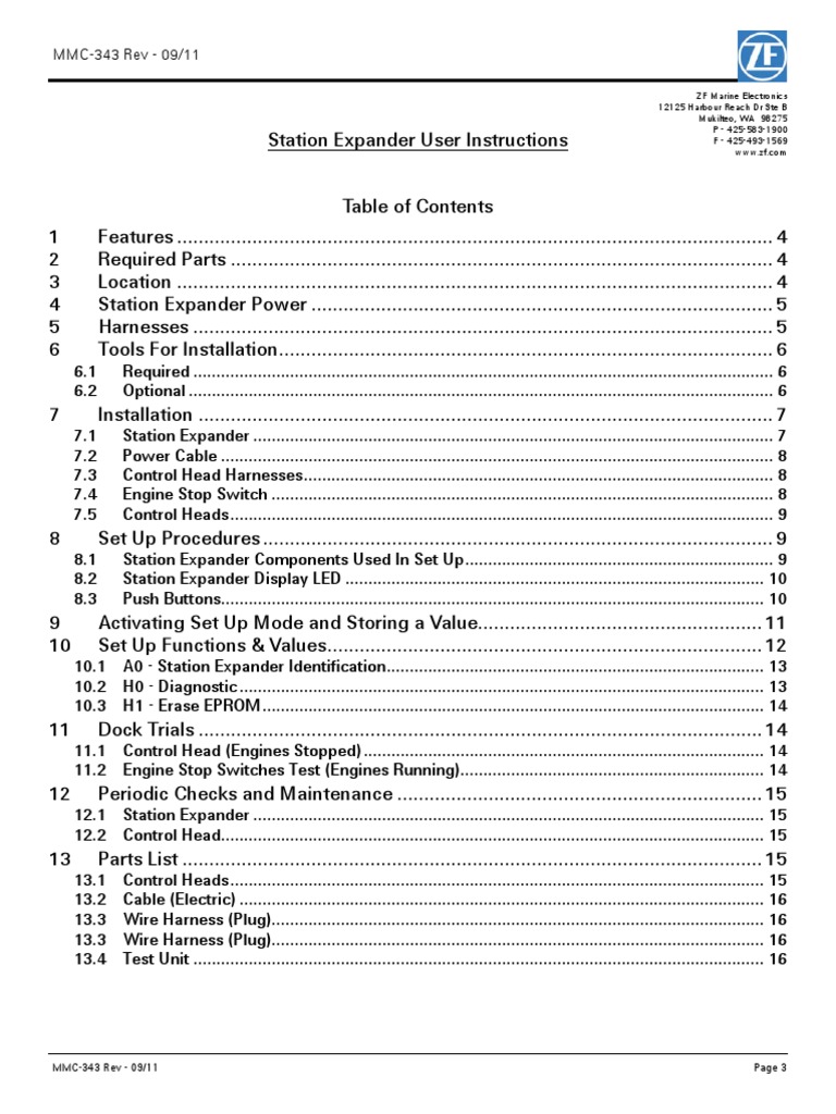 MMC-343 Rev 09-11 Station Expander User Instructions | Download Free PDF | Electrical Connector ...