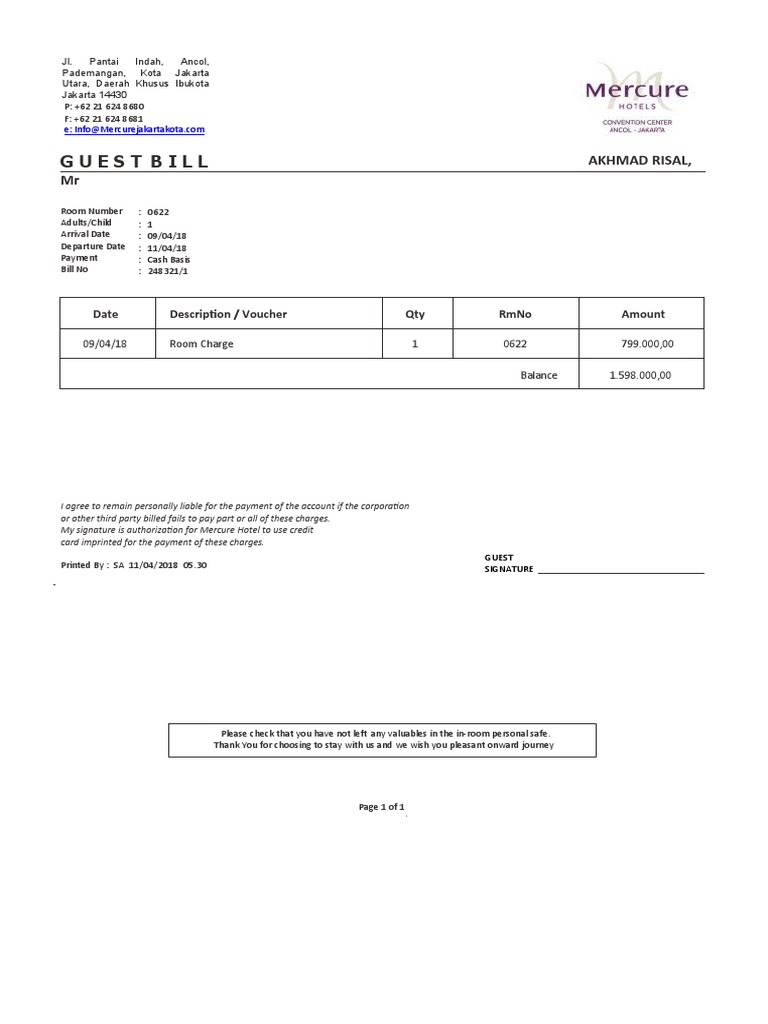 380611175-Bil-hotel | PDF