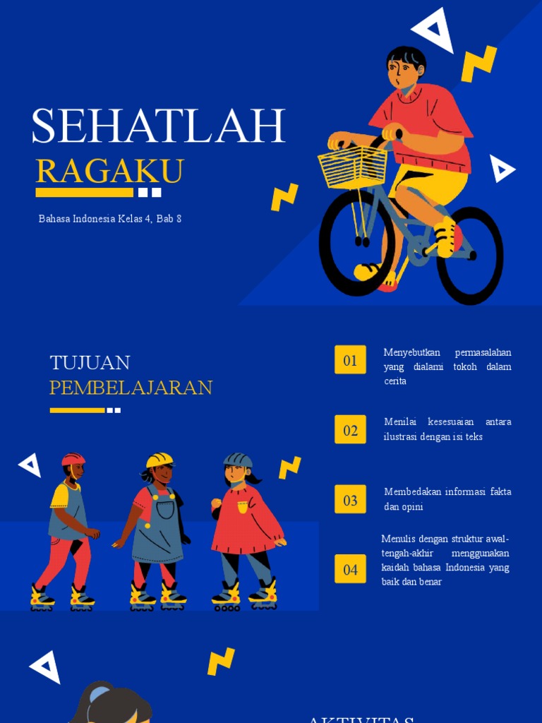 Materi Kelas 4 Bahasa Indonesia Bab 8 Sehatlah Ragaku | PDF