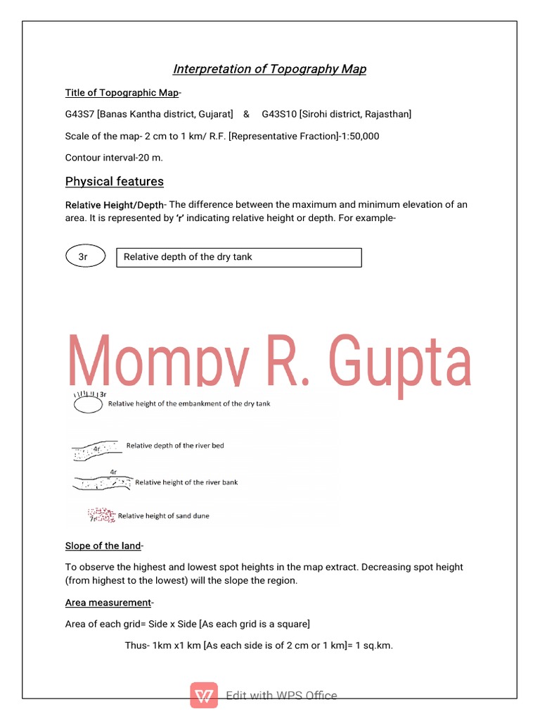 Understanding Topographic Map Features | PDF