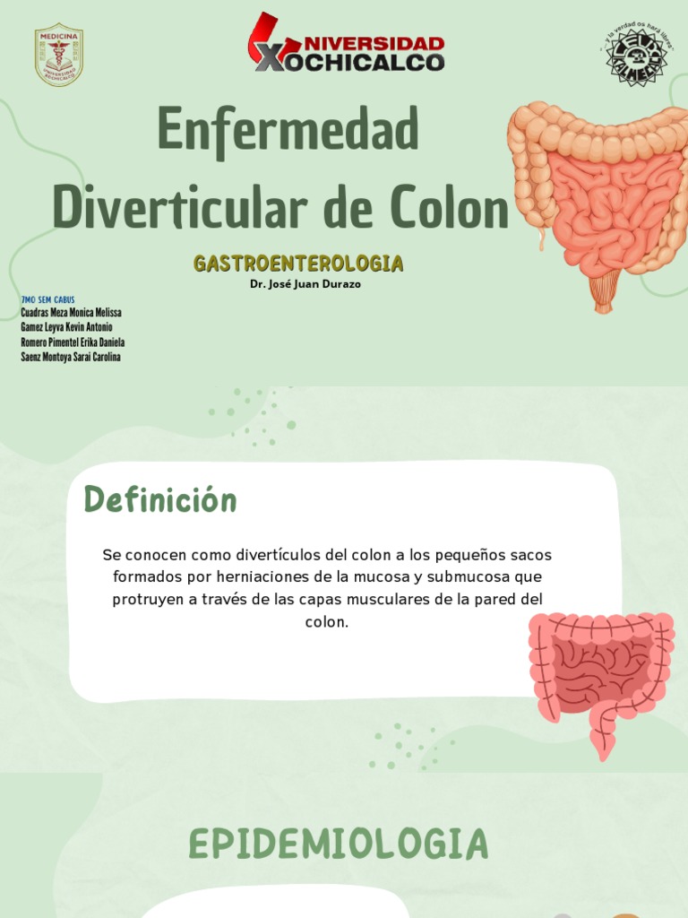 Enfermedad Diverticular del Colon | PDF | Cáncer colonrectal | Medicina ...